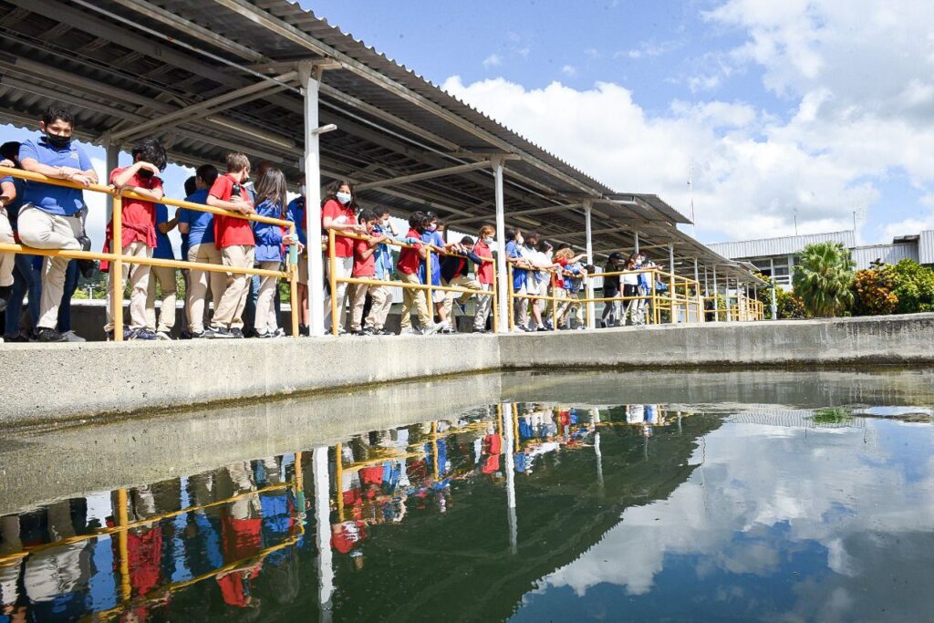 Estudiantes visitan la planta de Valdesia en SC